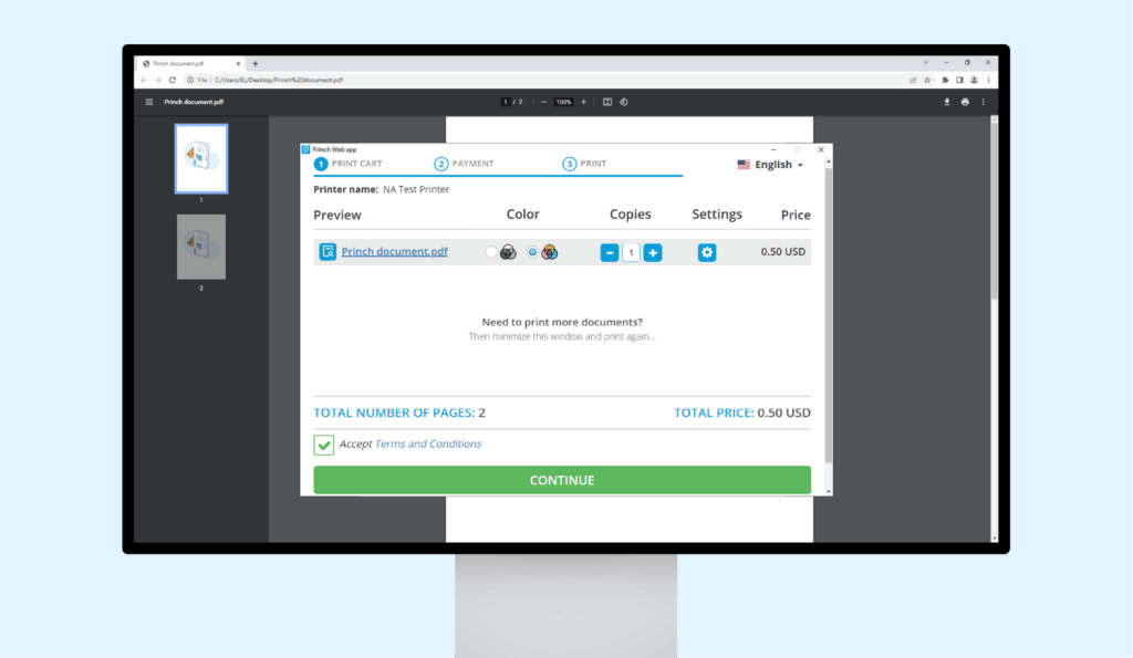 Printing Via The Web App From A Phone Interactive Guide | Princh
