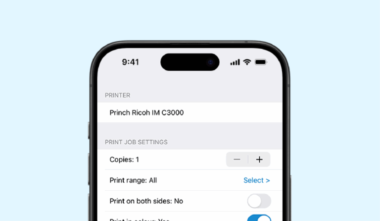 Printing Via The Web App From A Phone Interactive Guide | Princh
